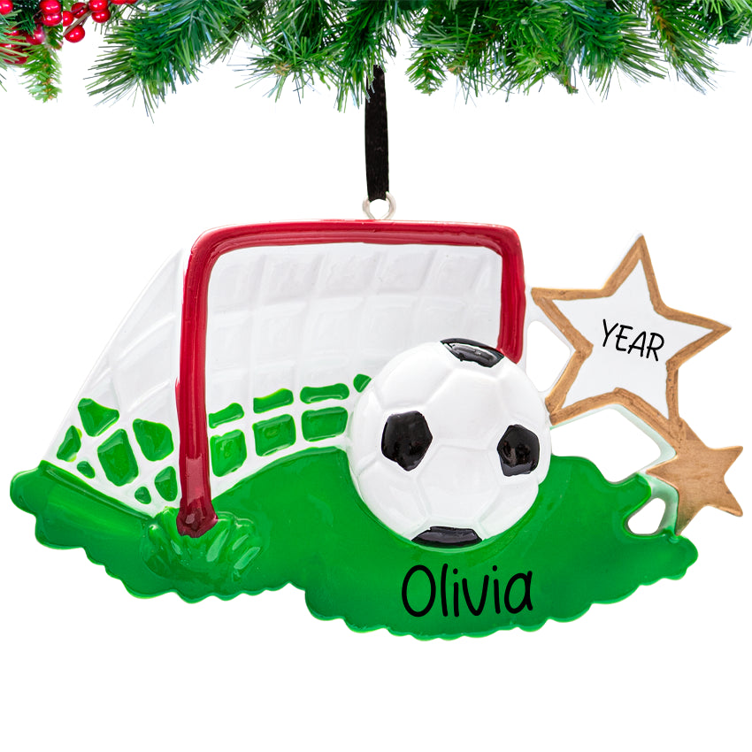 Soccer Christmas Ornaments Personalized Soccer Goal Keeper Christmas ...